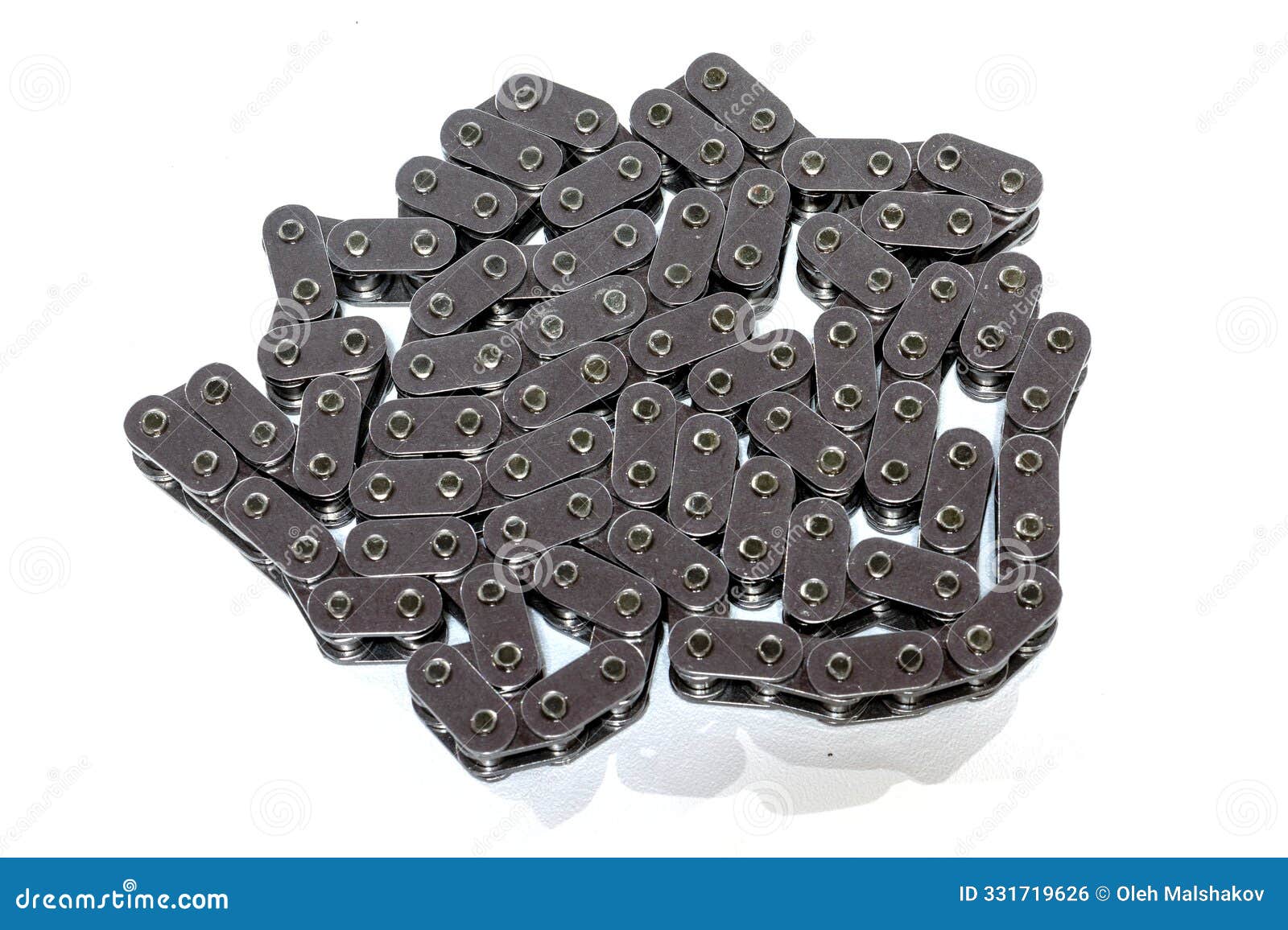 Chain of the Gas Distribution Mechanism of the Car Stock Photo - Image ...