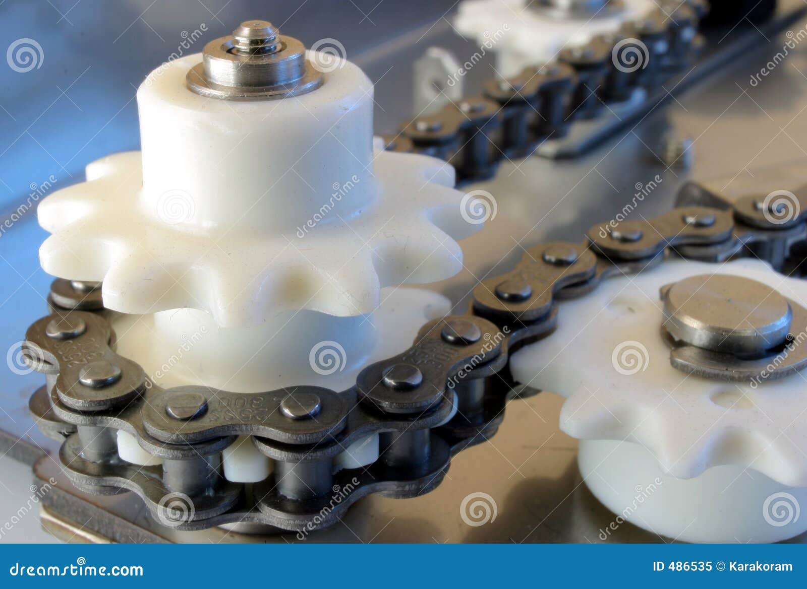 Chain and gear stock image. Image of gear, manufacturing - 486535