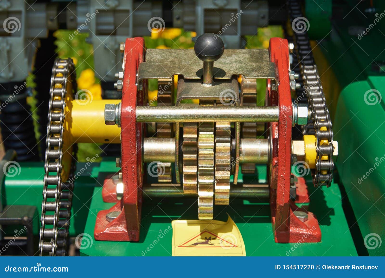 Chain Gear and Mechanical Gearbox Stock Photo - Image of device ...