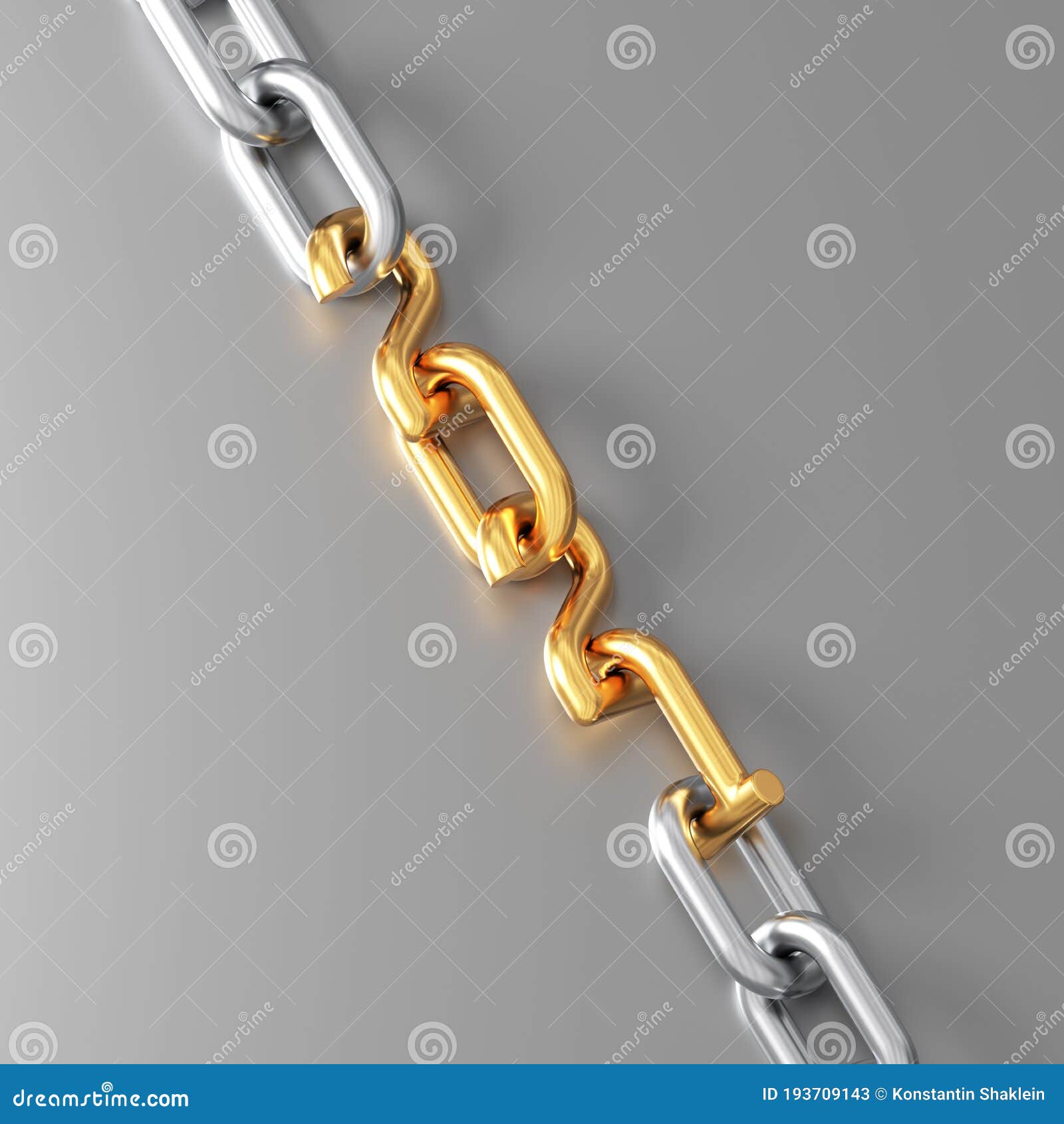 Chain with Gold Elements in the Form of Numbers 2021 Stock Illustration ...