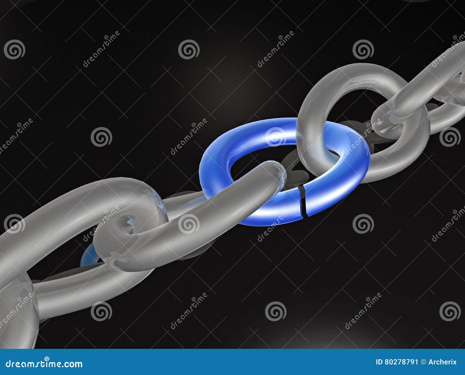 Chain stock illustration. Illustration of unique, metaphor - 80278791