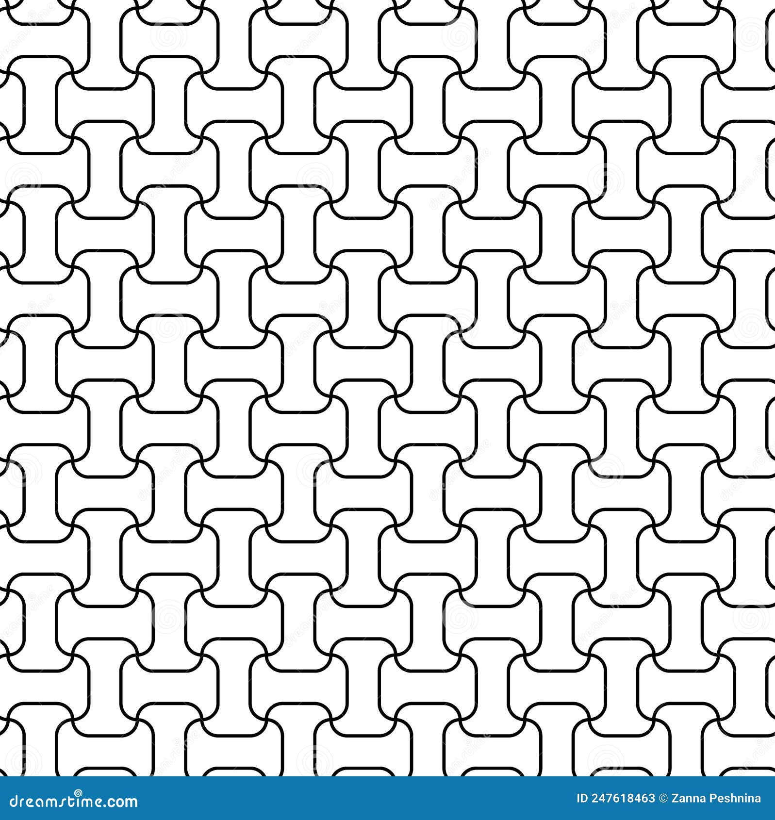 Chain Grid Art Pattern Texture Seamless Vector Stock Vector ...