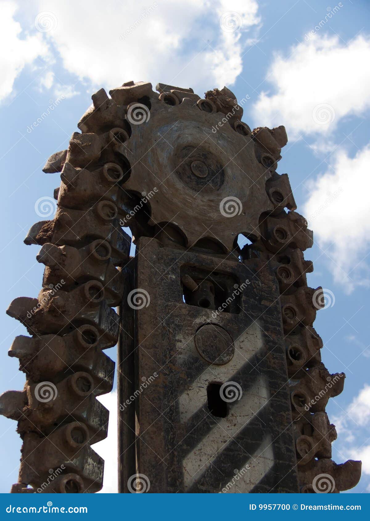 Chain for ground cutting stock photo. Image of chain, clouds - 9957700