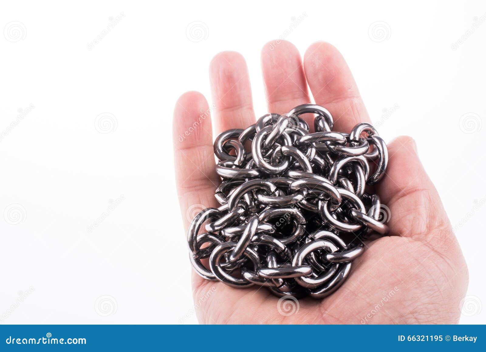 Chain in hand stock image. Image of connection, background - 66321195