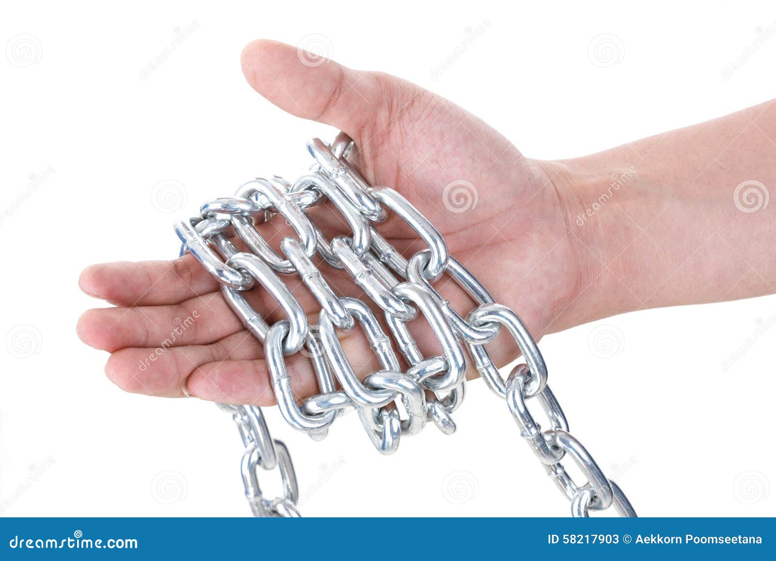 Chain in hand stock image. Image of crime, hand, background - 58217903