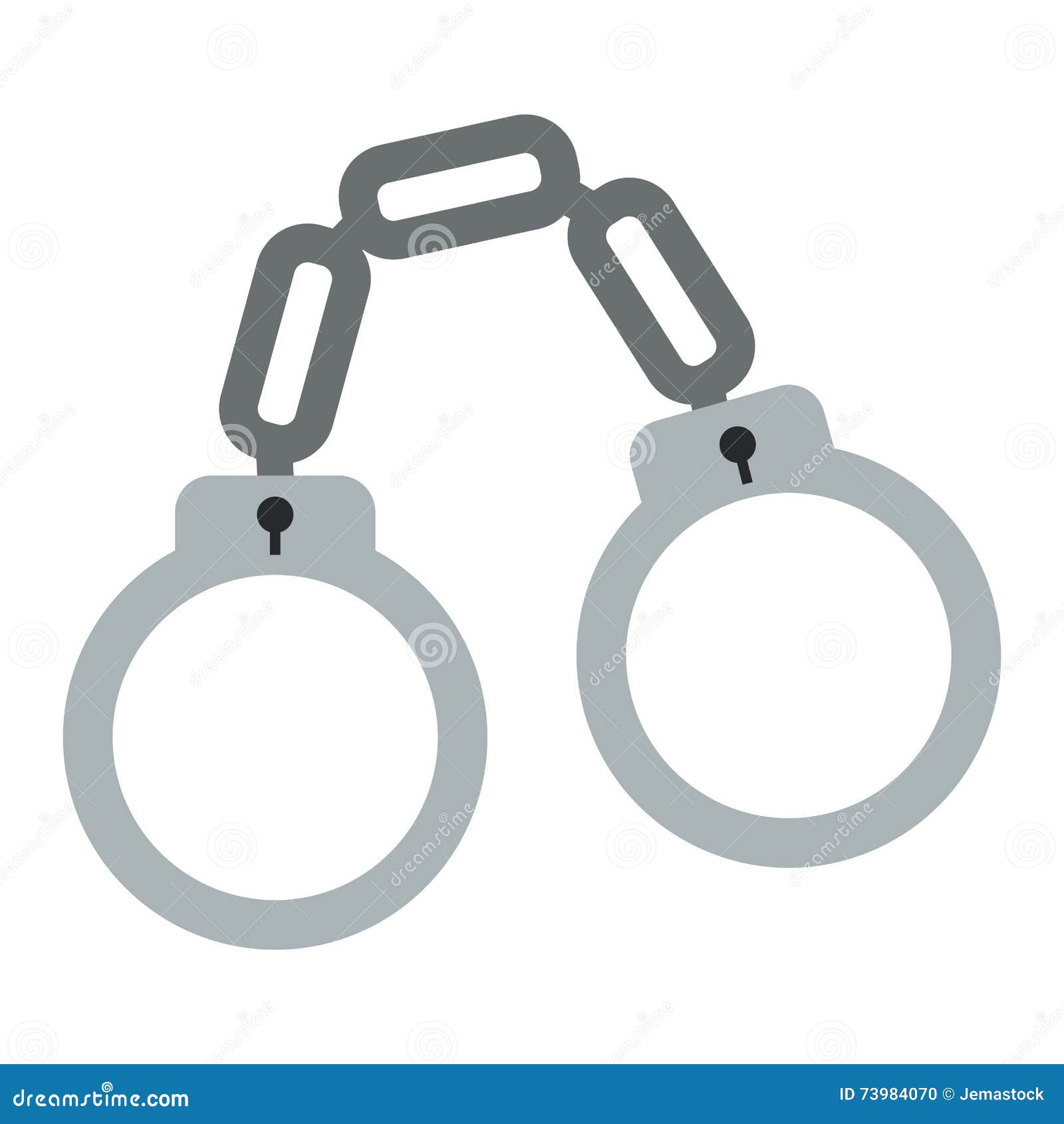 Chain handcuffs icon stock illustration. Illustration of capture - 73984070