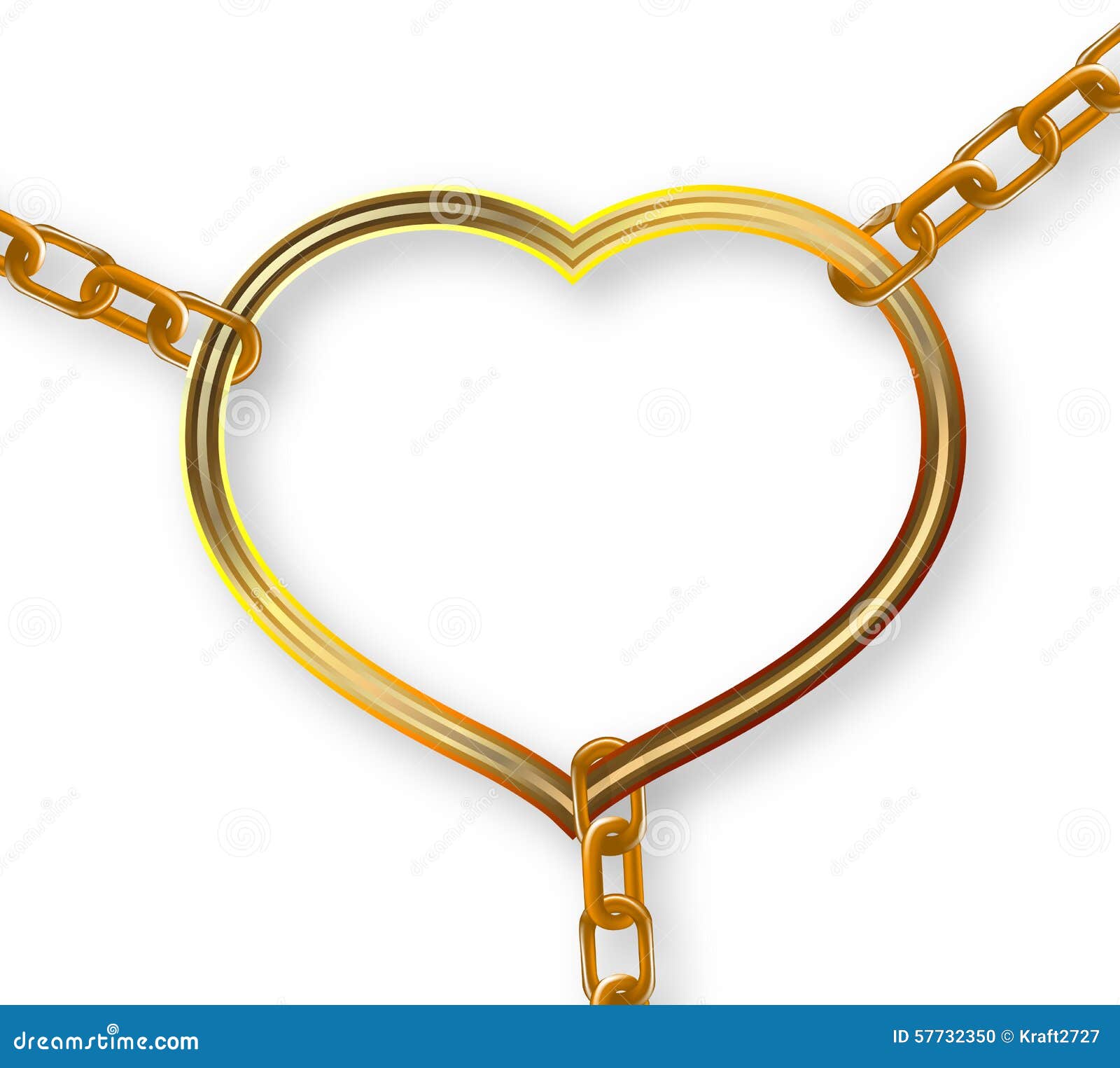 Chain heart breaks stock vector. Illustration of ideas - 57732350