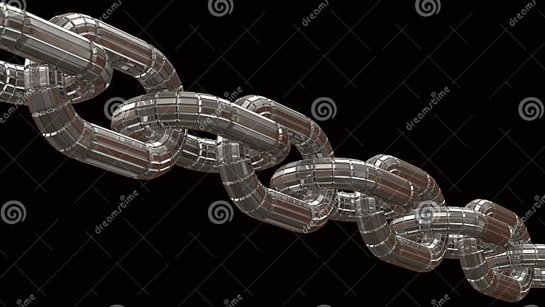 Chain 3d rendering stock illustration. Illustration of object - 137587485