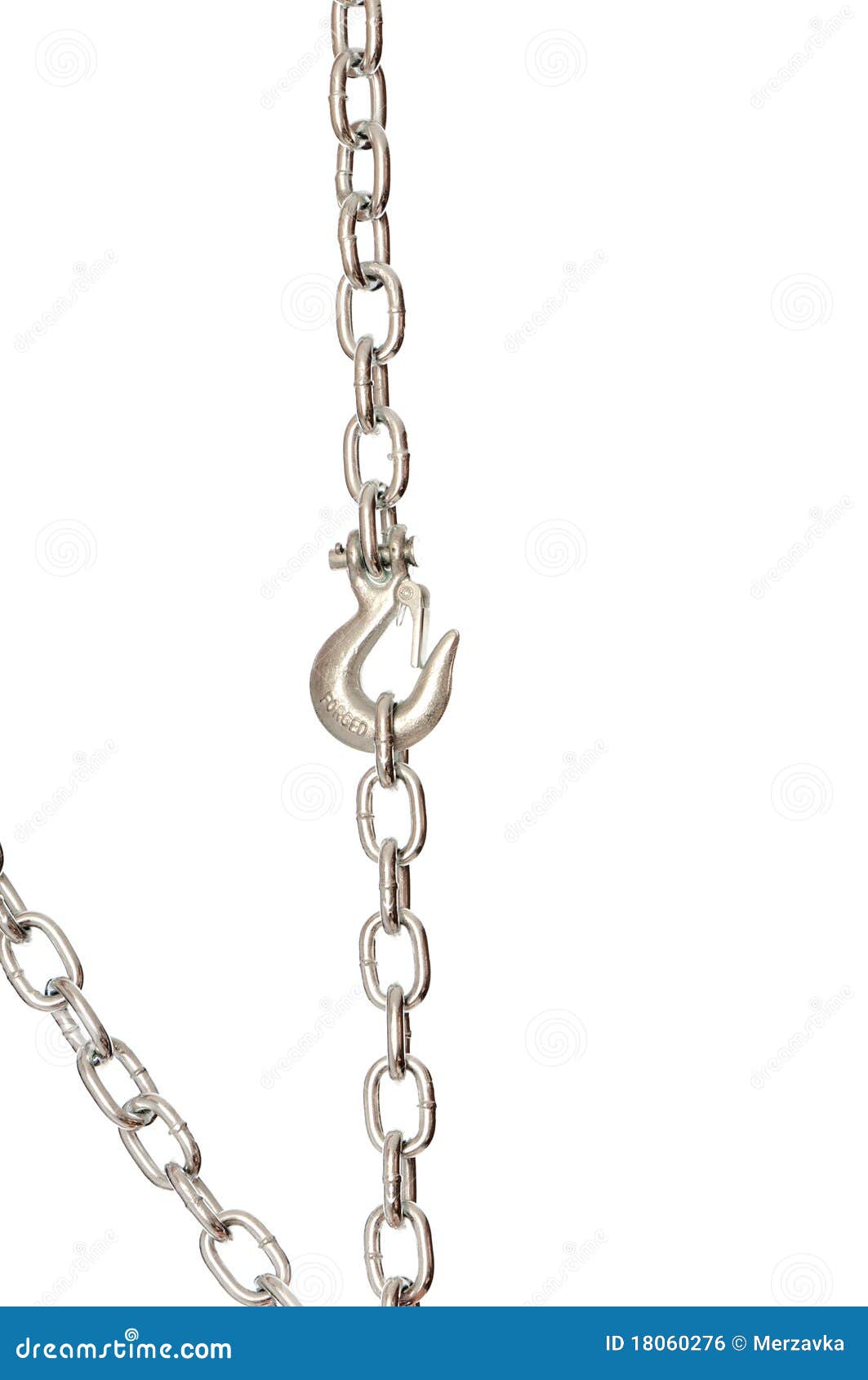 Chain with a hook stock photo. Image of breaking, material - 18060276