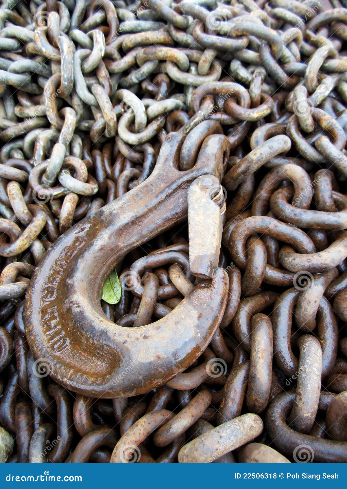 Chain and Hook stock photo. Image of building, hook, work - 22506318