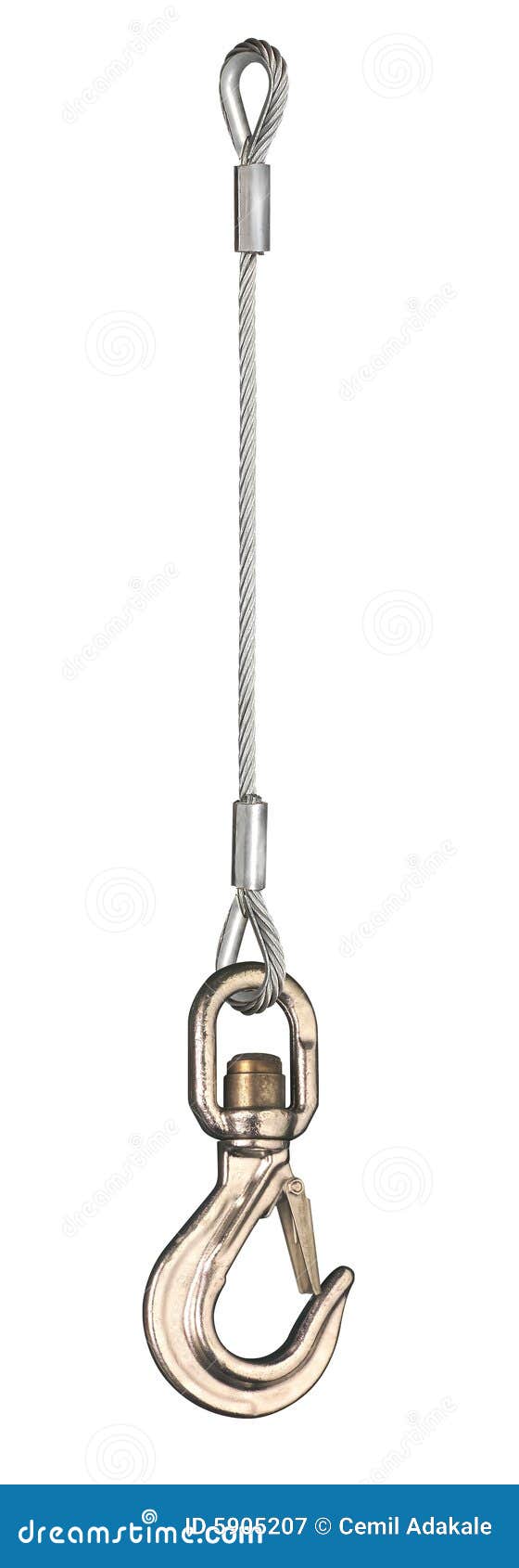 Chain and hook stock image. Image of metal, attached, construction ...