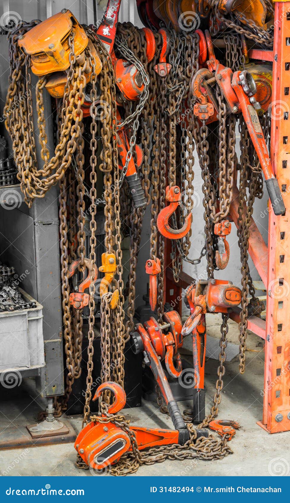Chain and hook stock photo. Image of dirty, secure, rusty - 31482494
