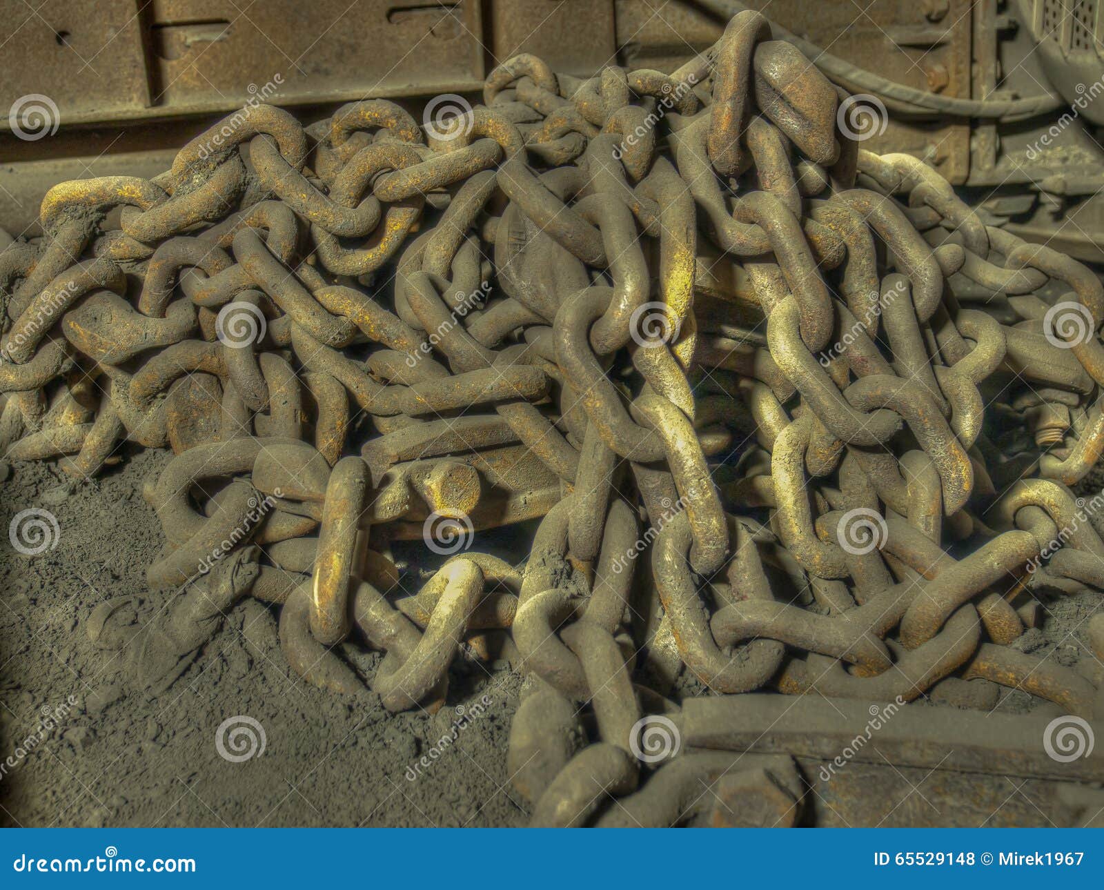 Chain stock photo. Image of chain, elevator, mining, coal - 65529148