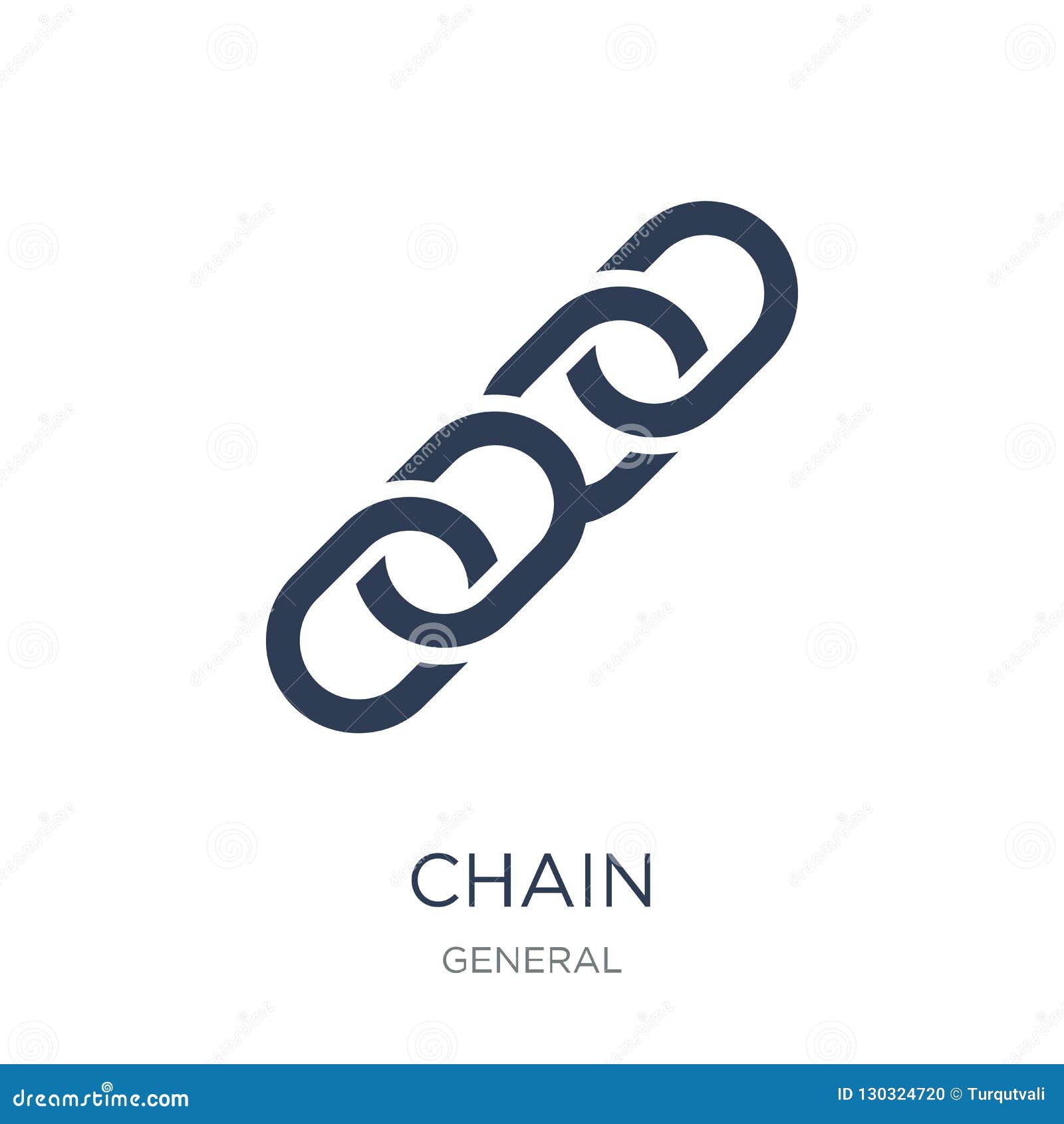 Chain Icon. Trendy Flat Vector Chain Icon on White Background Fr Stock ...