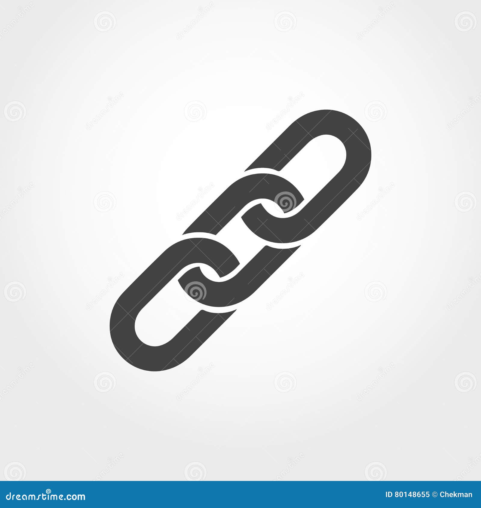 Chain Icon. Vector Illustration Stock Illustration - Illustration of ...