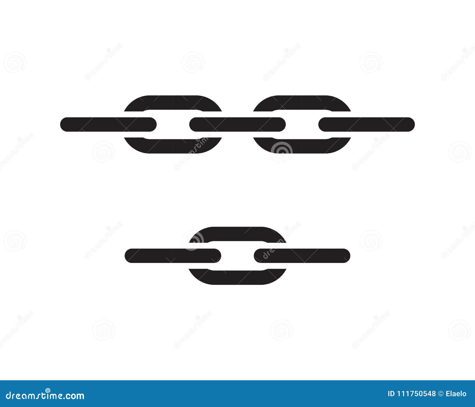 Chain Icon Vector Illustration Stock Vector - Illustration of design ...