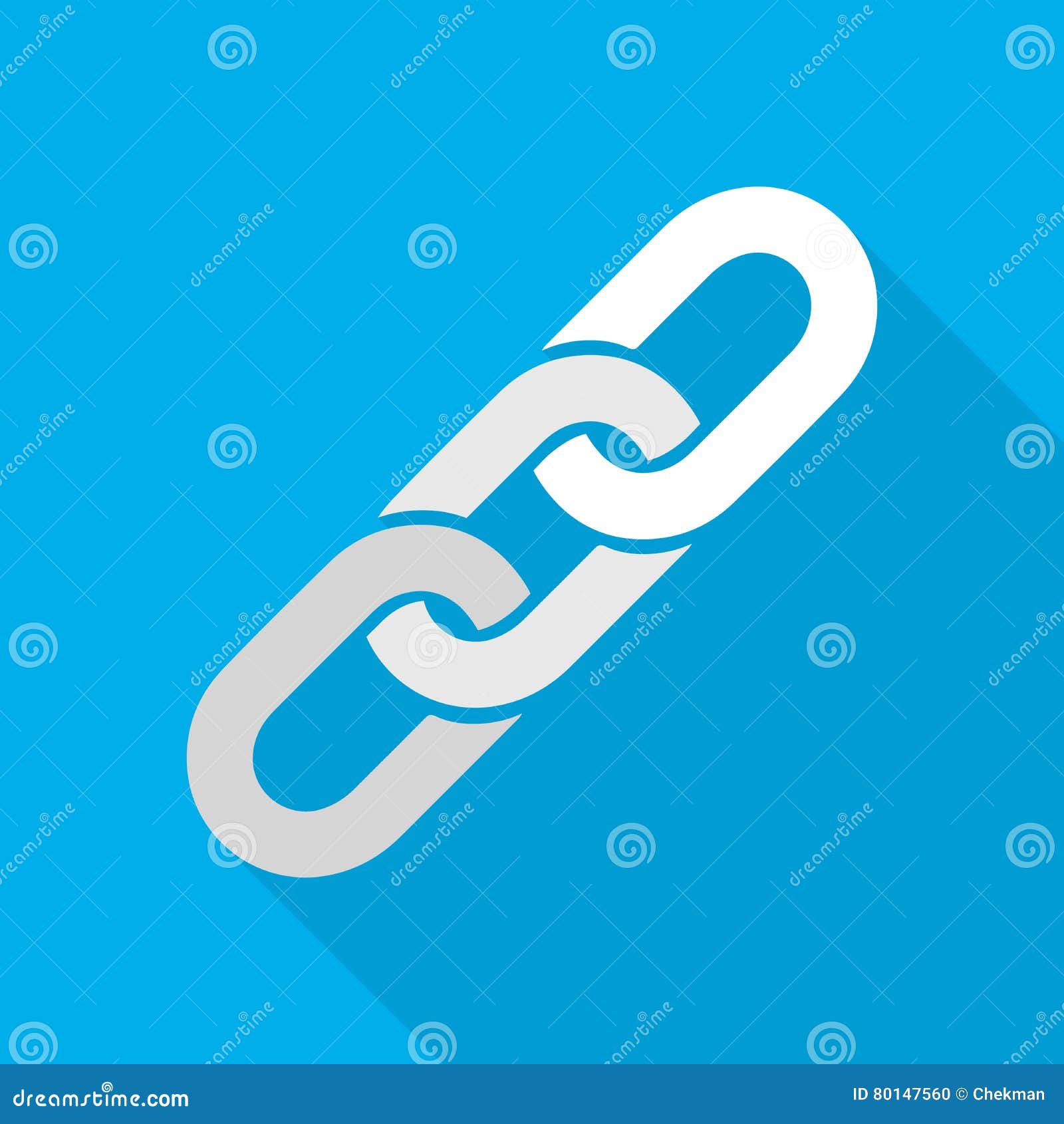 Chain Icon. Vector Illustration Stock Illustration - Illustration of ...