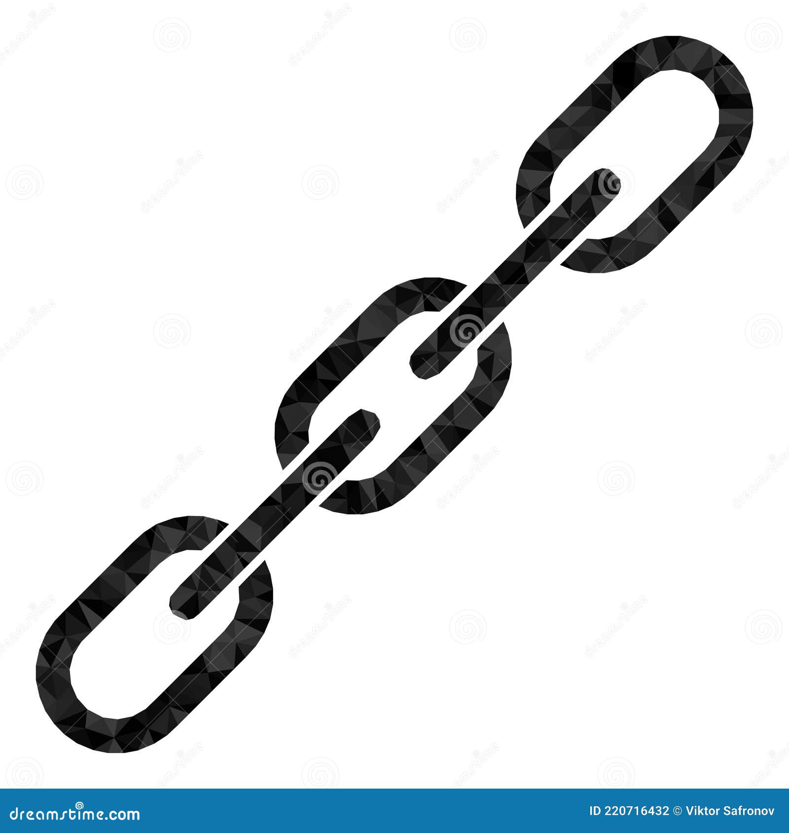 Chain Integrity Triangle Filled Icon Stock Vector - Illustration of ...