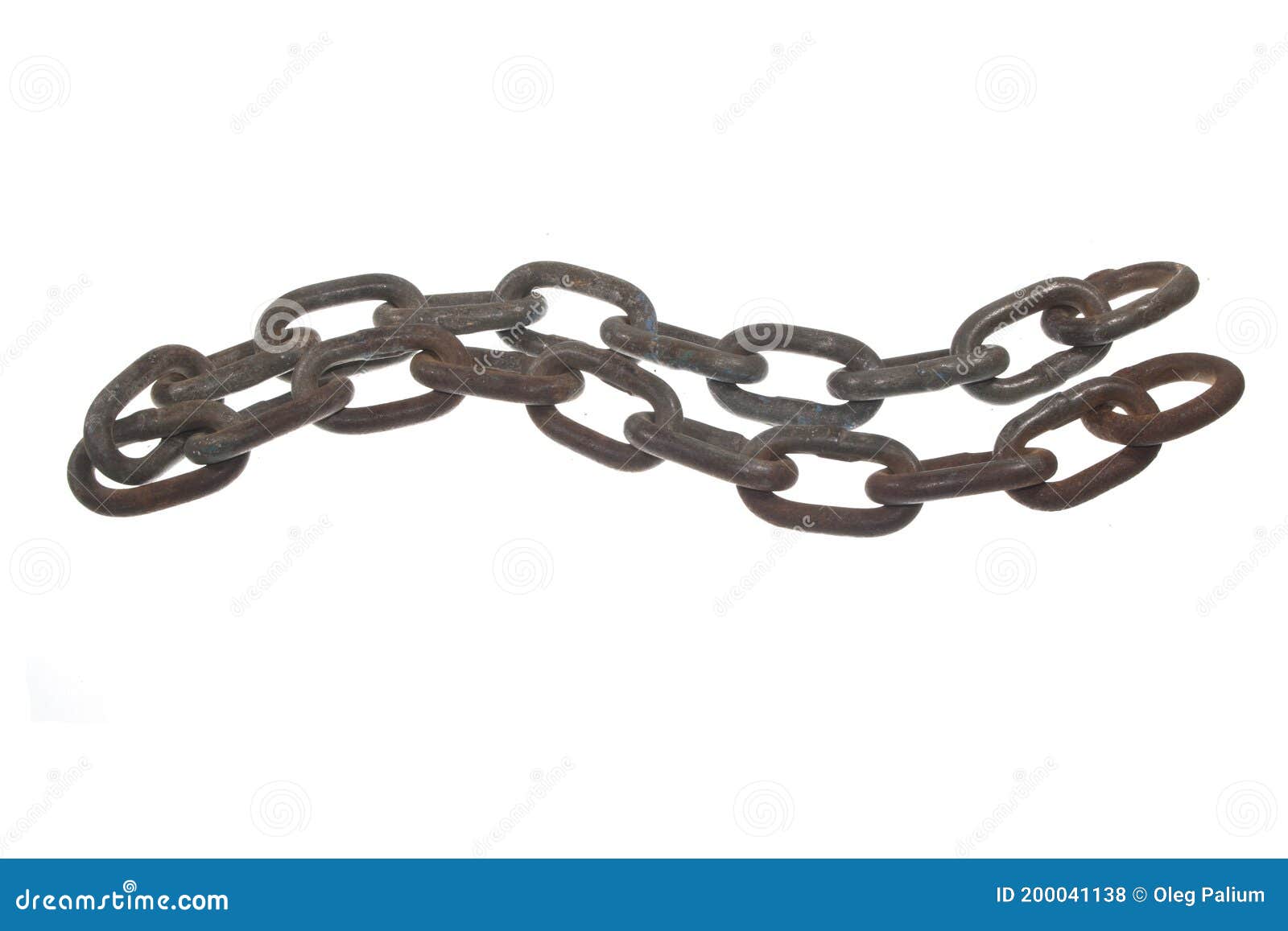 Chain Isolated on White Background Stock Photo - Image of metallic ...