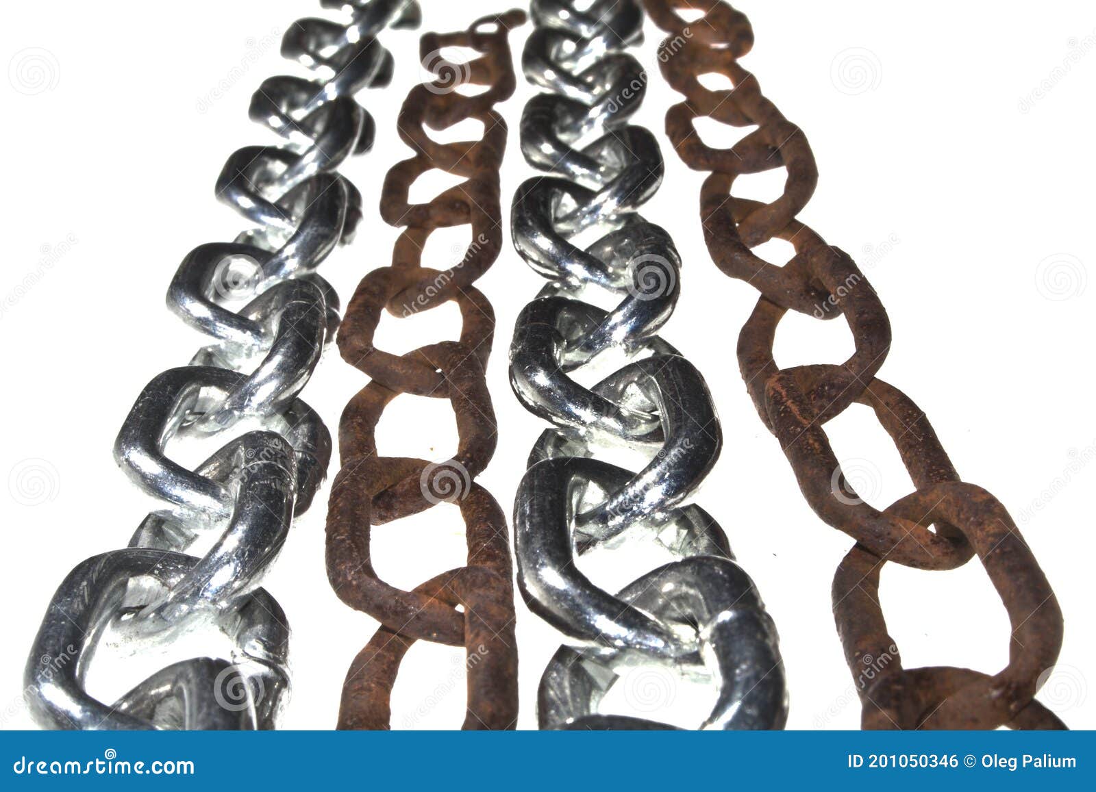 Chain Isolated on White Background Stock Photo - Image of power ...