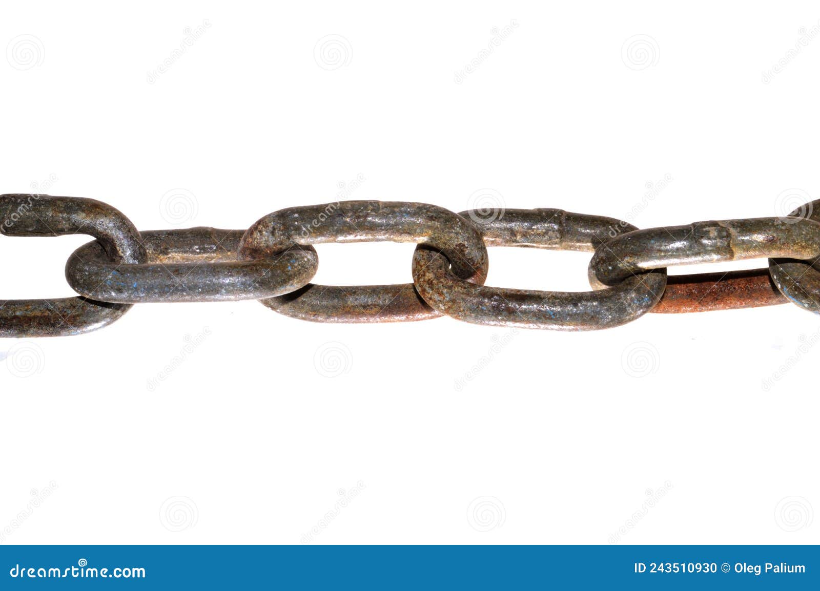 Chain Isolated on White Background Stock Photo - Image of element ...