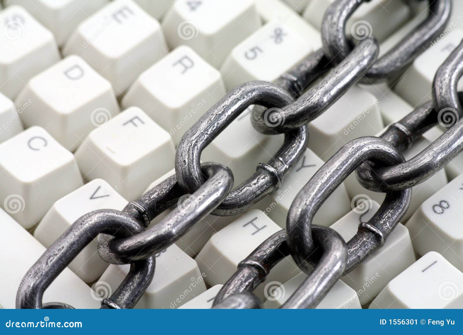 Chain and keyboard stock image. Image of security, safety - 1556301