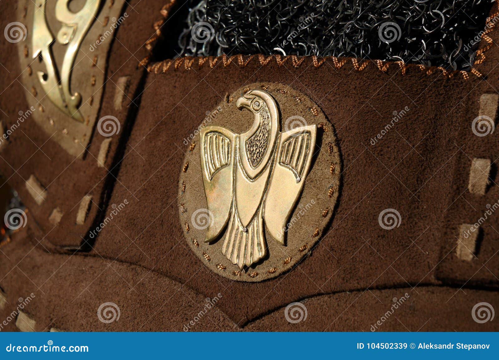 Chain and Leather Armor. Stylization of Ancient Clothes Stock Image ...