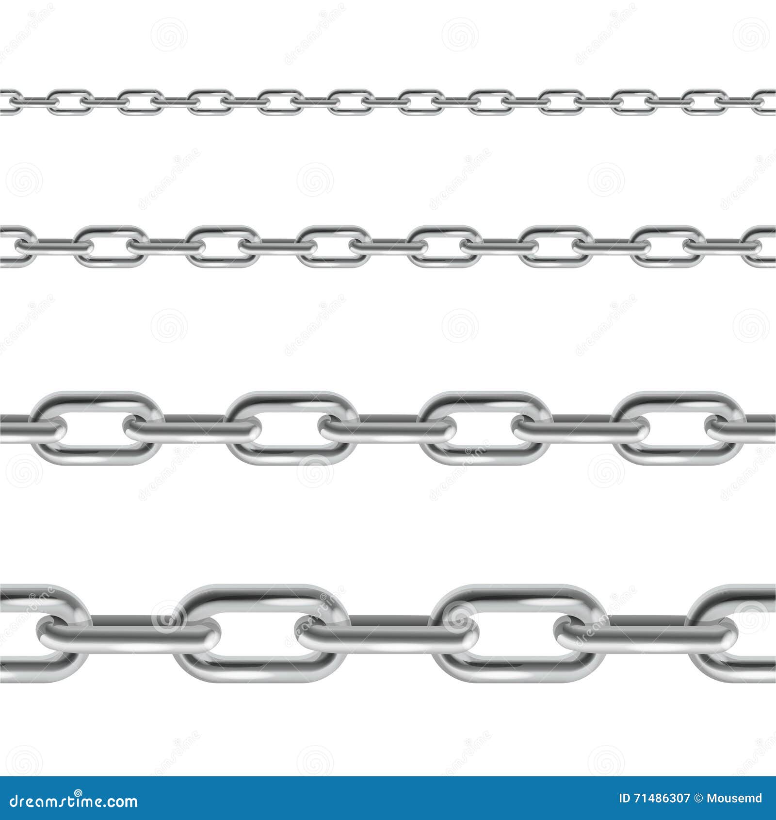 Chain Line Set. Vector stock vector. Illustration of precious - 71486307