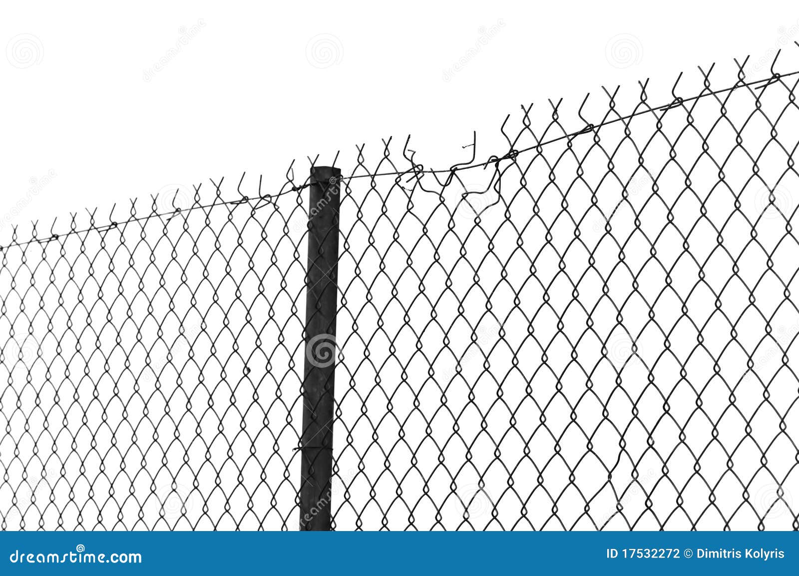 Chain Link Fence Drawing