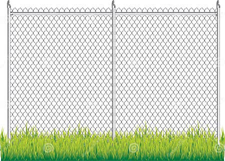 Chain link fence stock vector. Illustration of design - 8915350