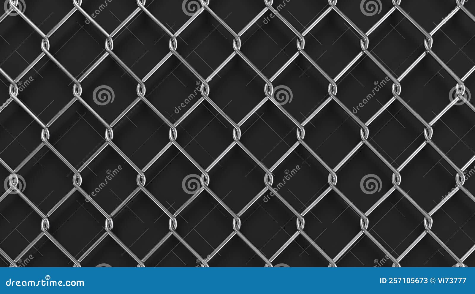 Chain Link Fence Background. Metallic Wire Fence. 3D Rendered Image ...