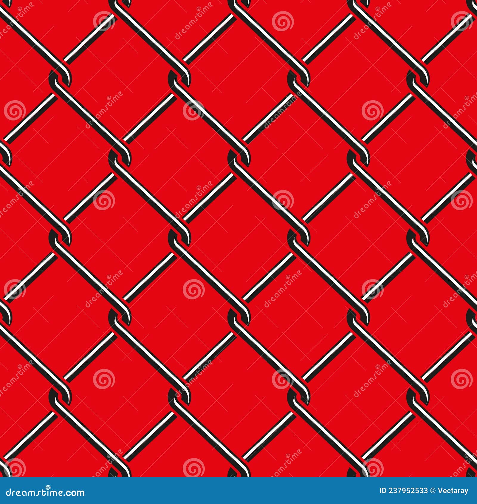 Seamless Detailed Chain Link Fence Pattern Texture Stock Illustration ...