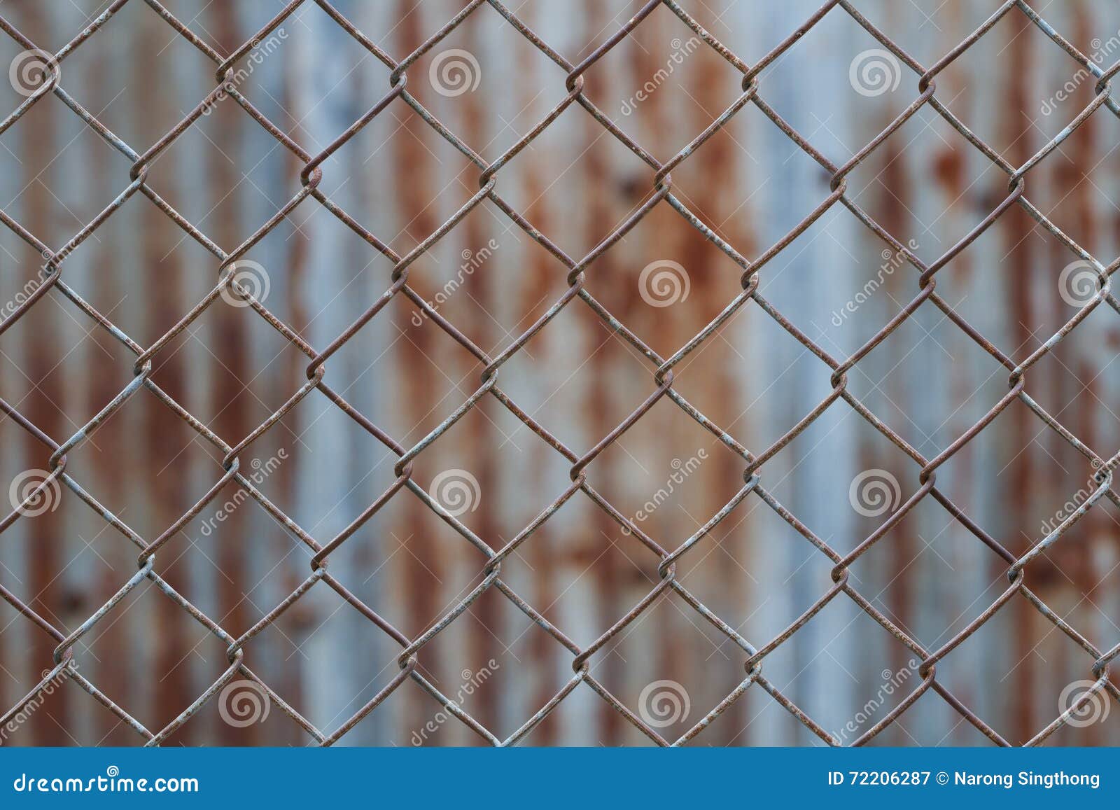 Chain Link Fence,Rusty Wire Fence Stock Image - Image of pattern ...