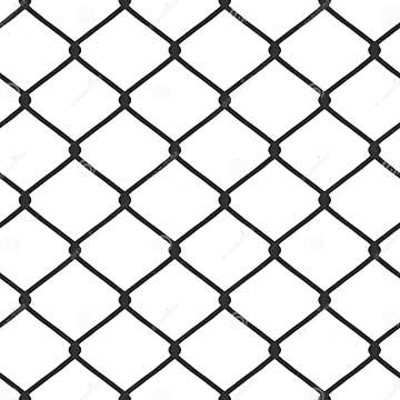 Chain Link Fence Vector stock vector. Illustration of dimensional - 8346002
