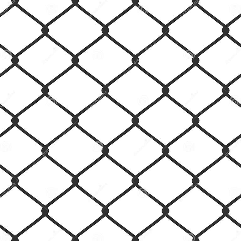 Chain Link Fence Vector stock vector. Illustration of dimensional - 8346002