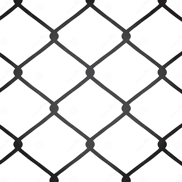 Chain Link Fence Vector stock vector. Illustration of fence - 8434090