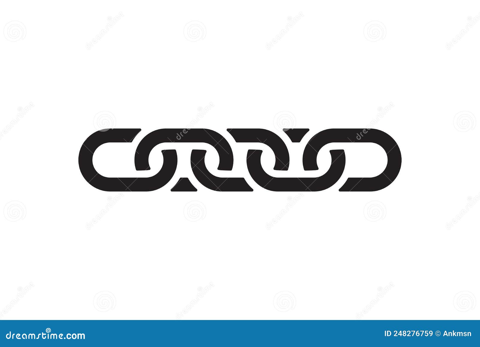 Chain Link Icon. Connection Sign Vector Illustration. Linked Interface ...