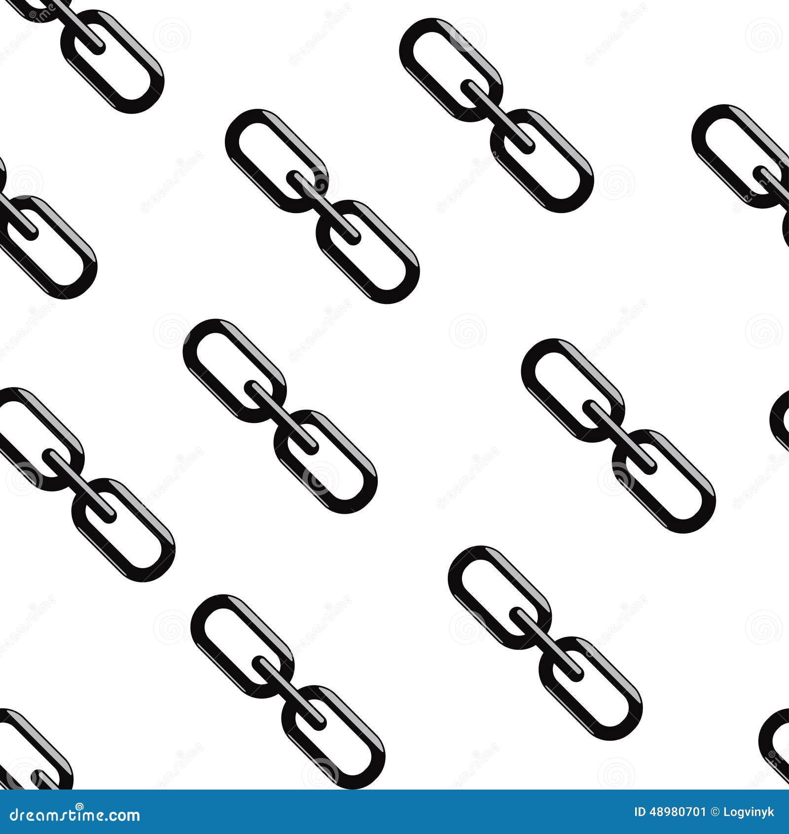 Chain Link Icon. Flat Design Style Stock Vector - Illustration of ...