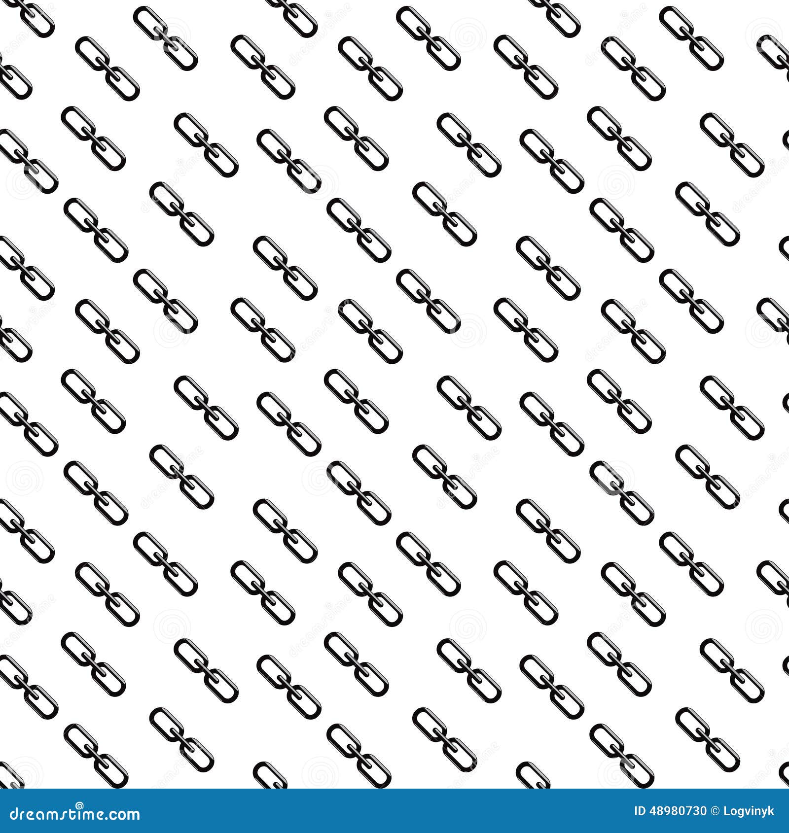 Chain Link Icon. Flat Design Style Stock Vector - Illustration of sign ...