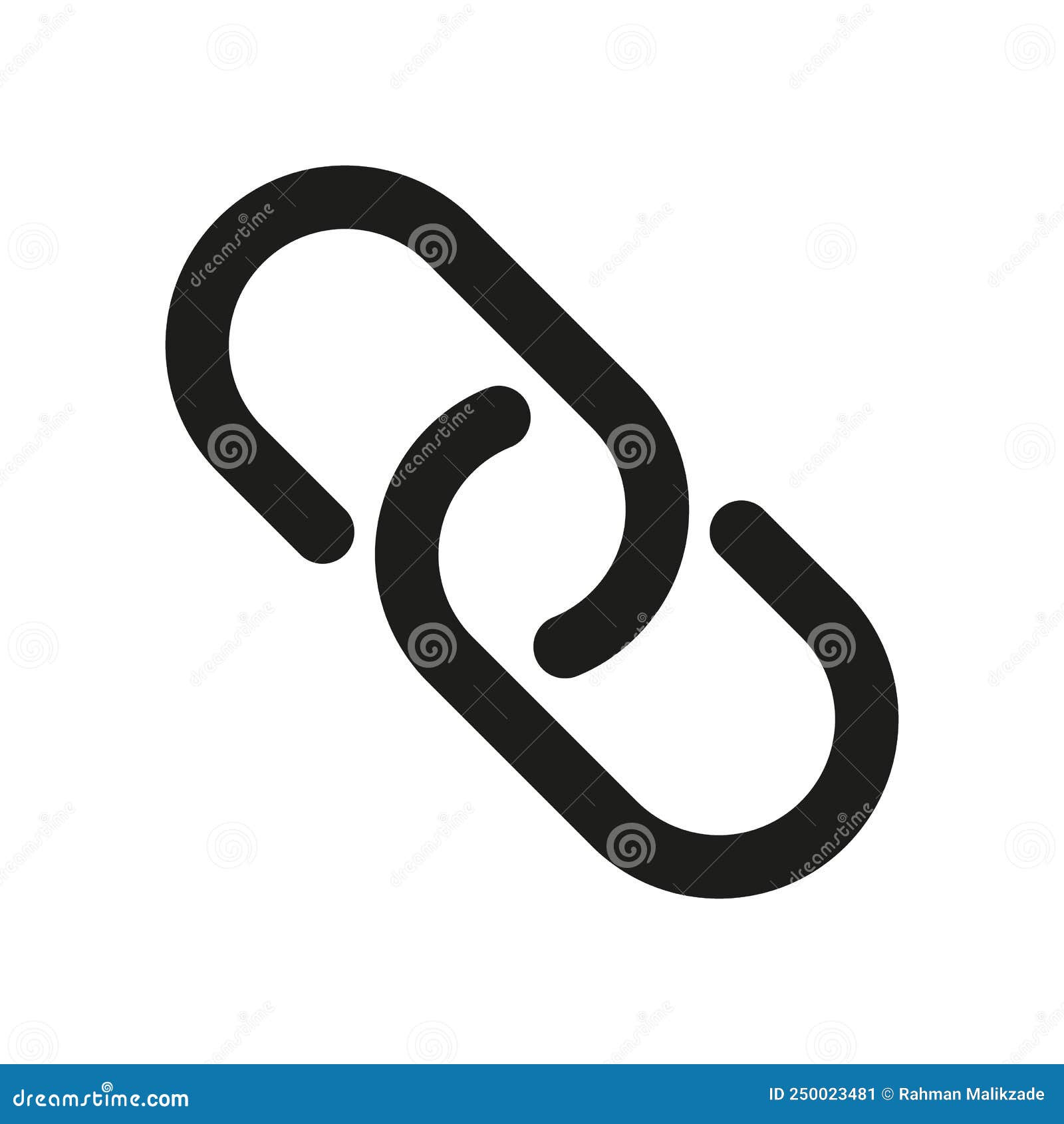 Chain, Link Icon. Hyperlink Chain Symbol Stock Vector - Illustration of ...