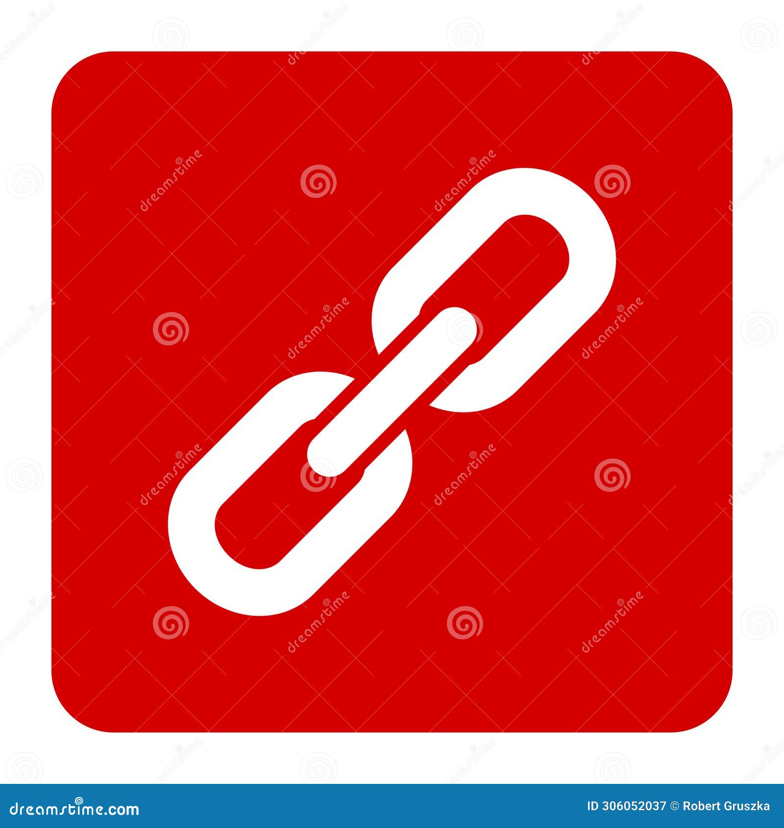 Chain link icon stock illustration. Illustration of partnership - 306052037