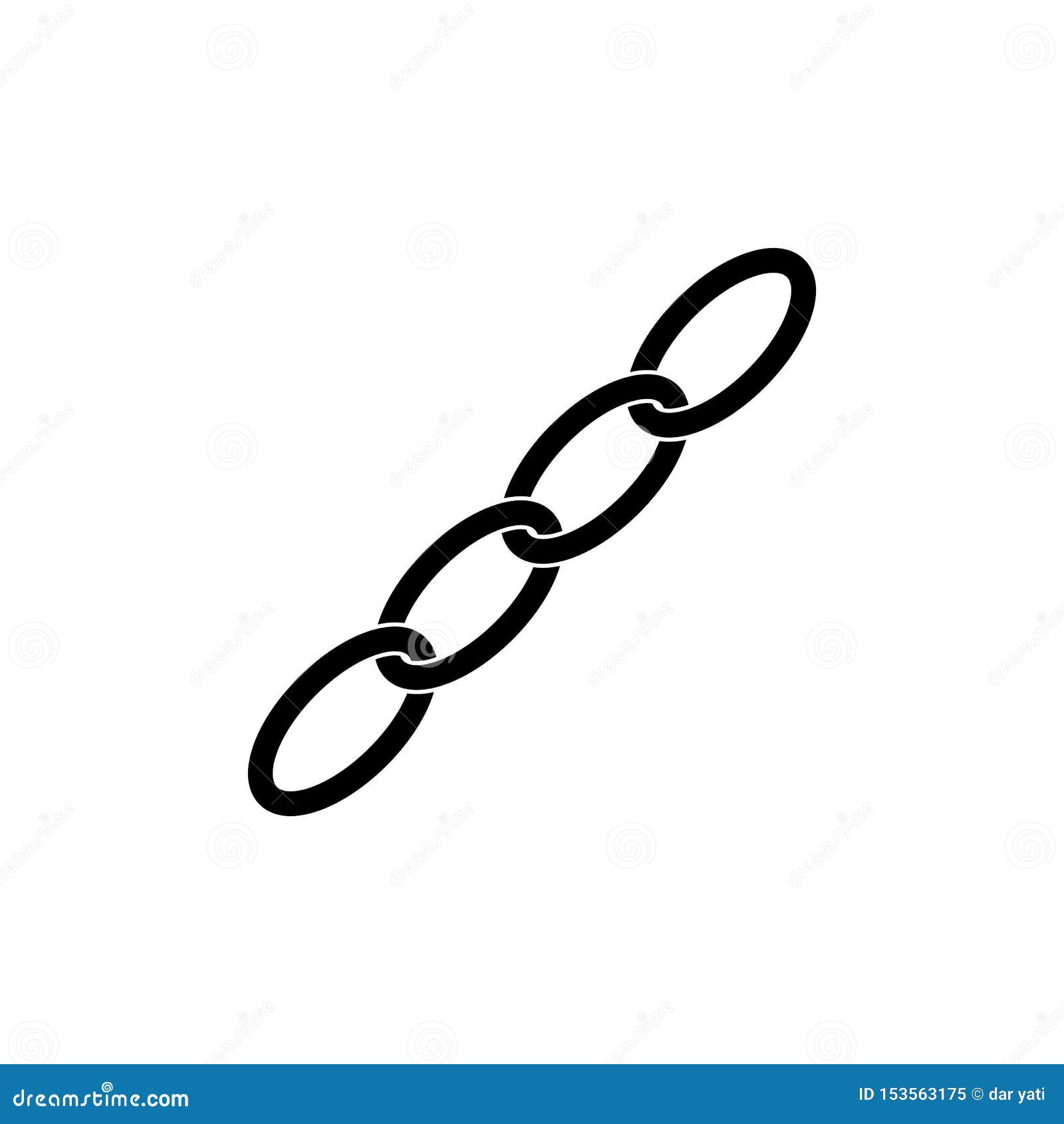 Chain Link Icon Vector Illustration Stock Vector - Illustration of ...