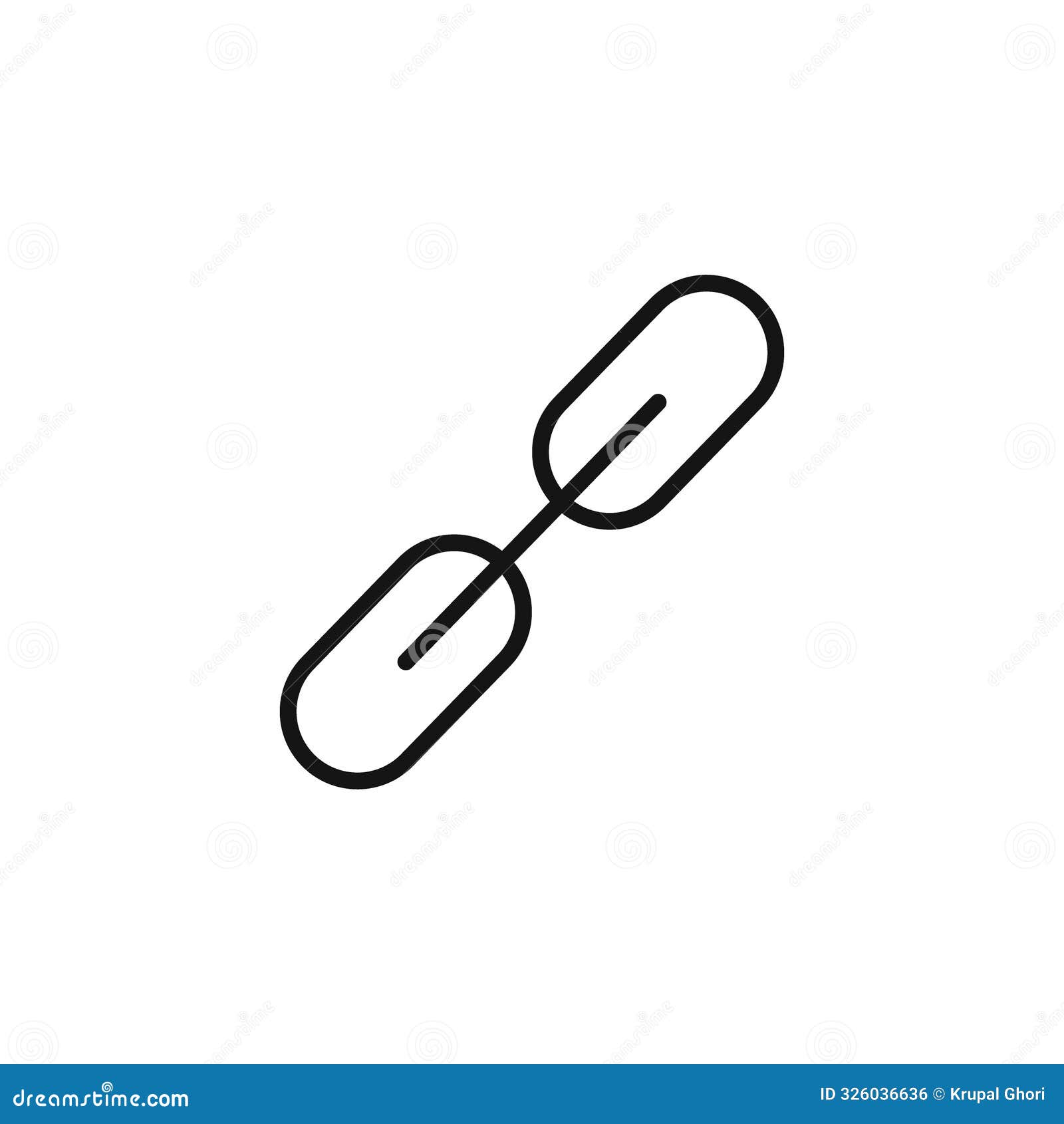 Chain Link Logo Sign Vector Outline Stock Illustration - Illustration ...