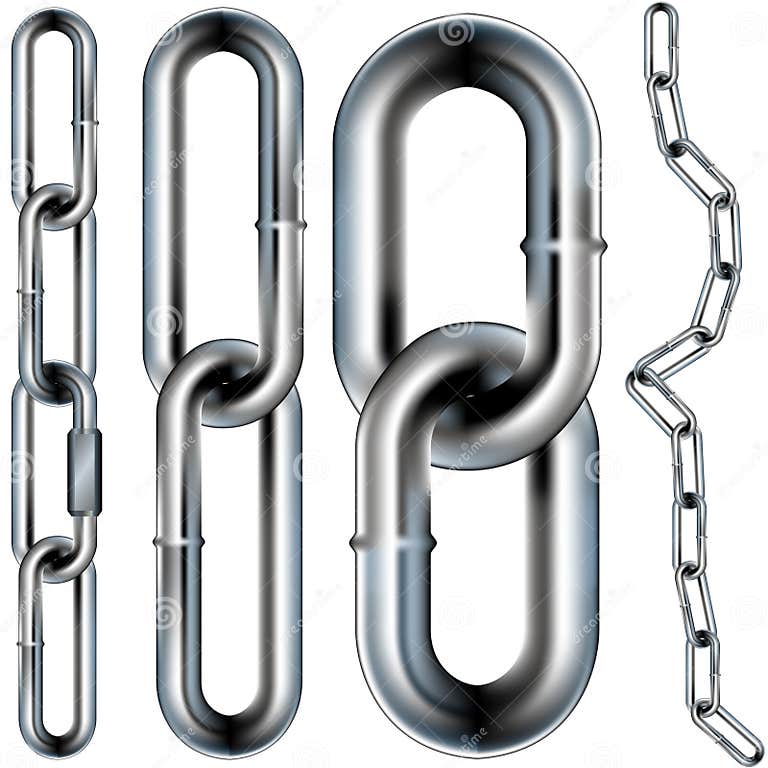 Chain Link Seamless Vector Illustration Stock Vector - Illustration of ...