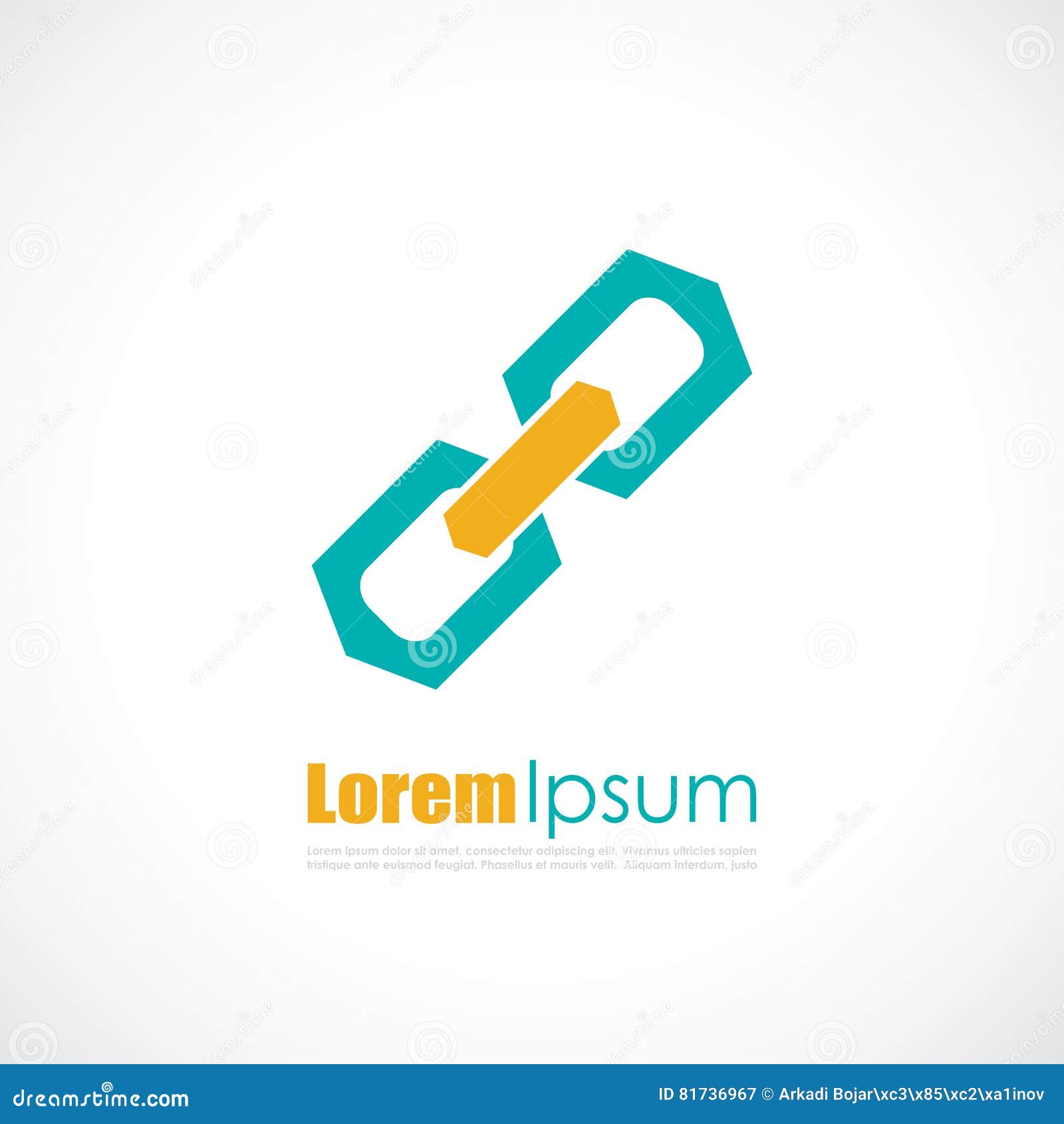 Chain link vector logo stock vector. Illustration of design - 81736967