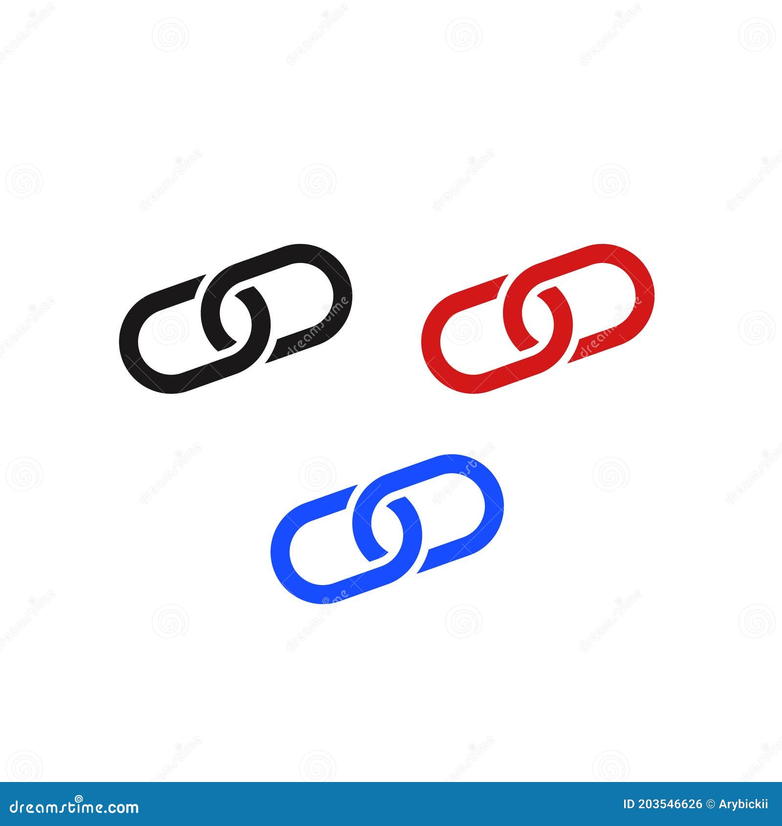 Chain Link Vector. Trust Concept Stock Vector - Illustration of ...