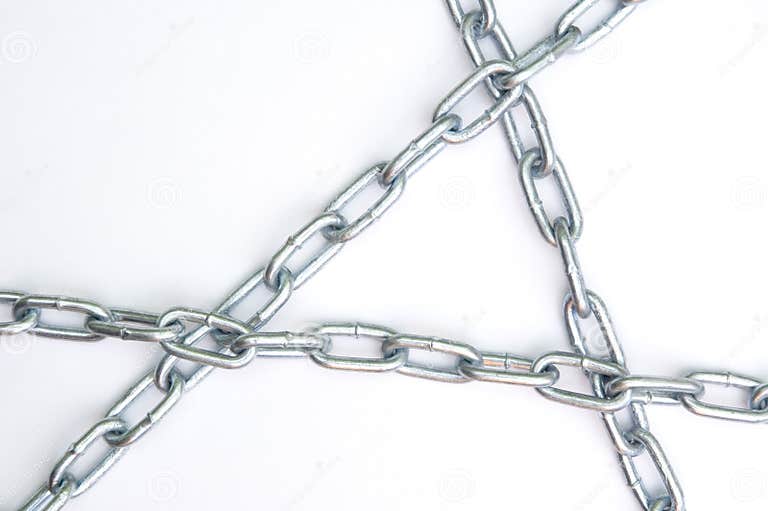 Chain links stock image. Image of steel, line, managed - 381005