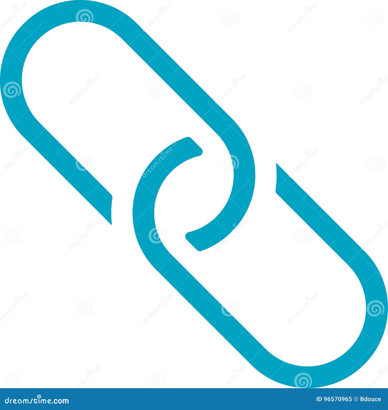 Chain Links Icon stock vector. Illustration of network - 96570965