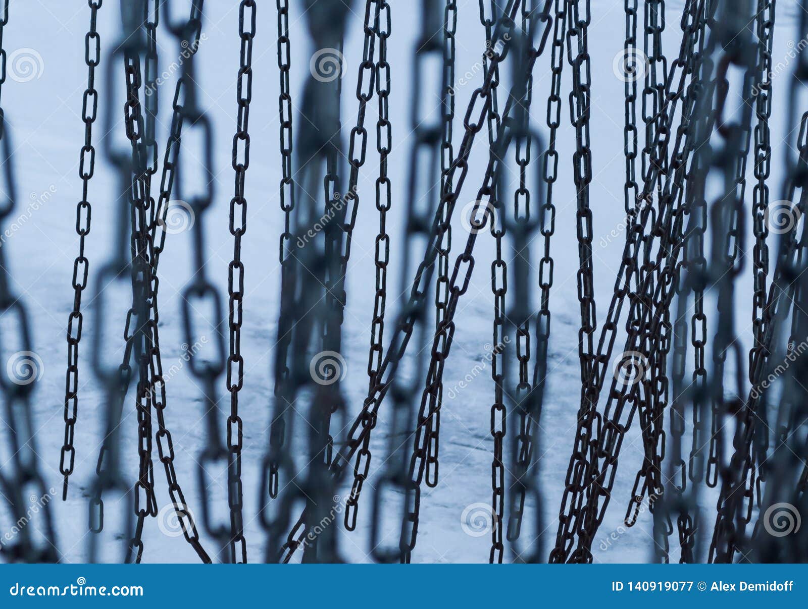 Chain Links. a Lot of Chain Links Stock Image - Image of landscape ...
