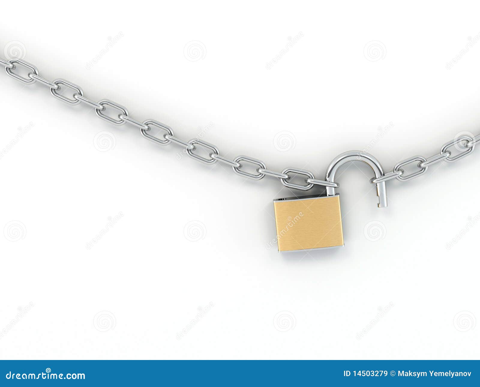 Chain with lock stock illustration. Illustration of background - 14503279